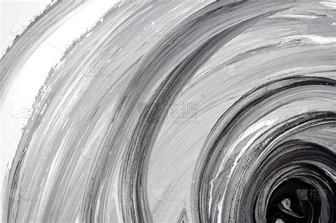 抽象的黑白手绘背景素材 花瓣网