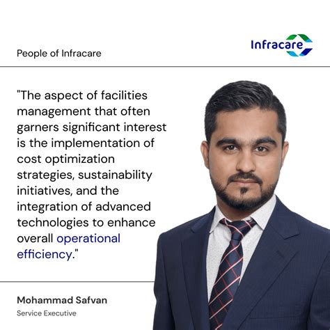 Infracare Facilities Management On Linkedin Meet Mohammad Safvan Our