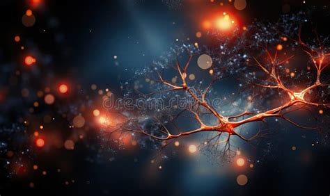 Abstract Background Neural Circuits Neuron Cells Concept Stock Image Image Of Shape