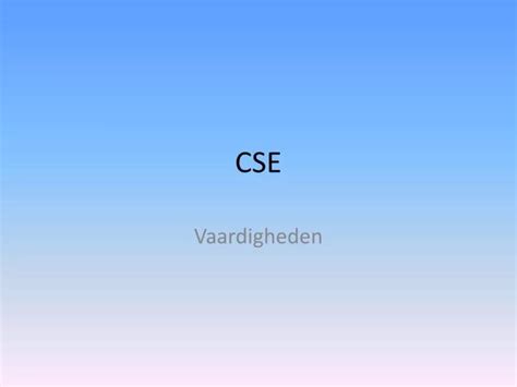 PPT CSE PowerPoint Presentation Free Download ID 1968601