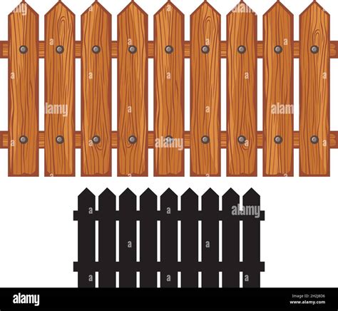 Wooden Fence Vector Illustration Stock Vector Image And Art Alamy
