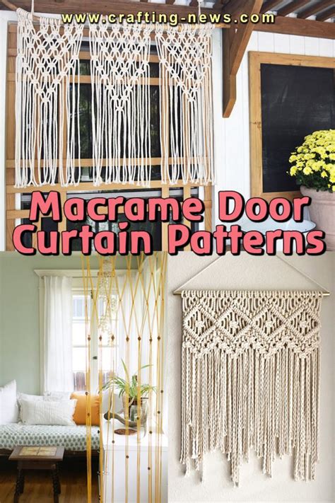 14 Macrame Curtain Patterns Crafting News Crafting News