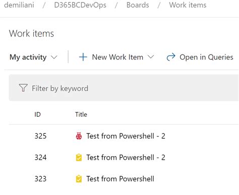 Automating The Creation Of Work Items In Azure Devops From Powershell And From Dynamics 365