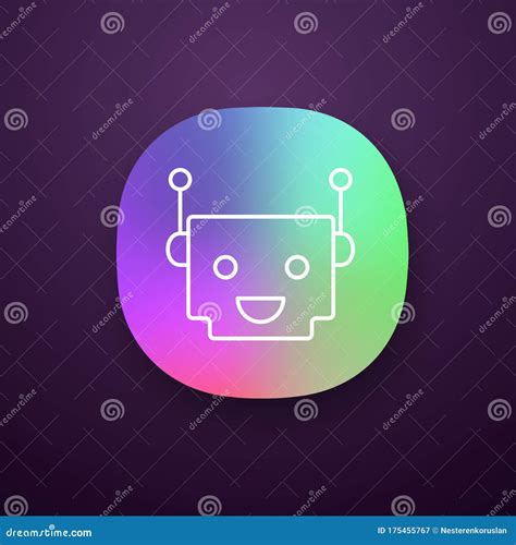 Chatbot App Icon Stock Vector Illustration Of Flat 175455767