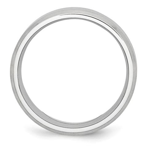 Cobalt Beveled Edge Satin 8mm Band Mband053