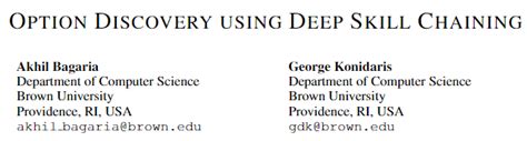 Option Discovery Using Deep Skill Chaining Hamish的科研blog
