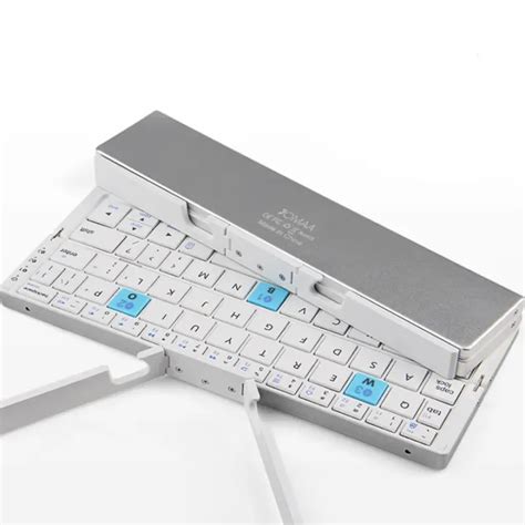 Jomaa Foldable Bluetooth Keyboard Rechargeable Keyboard Mini Folding