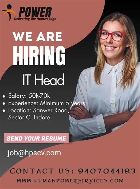 Chhabi Joshi On Linkedin Hiring Ithead Indore Indorejobs Humanpowerservices
