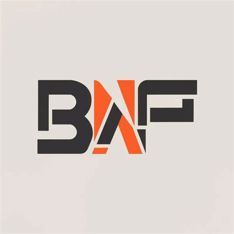 Logo Design For Baf Minimalistic Symbol Baf On Clear Background Ai