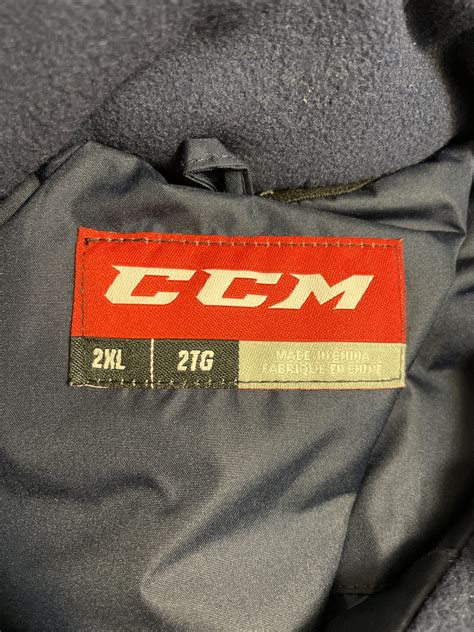 New Ccm Team Winter Jacket Navy Blue Sr 2xl Sidelineswap