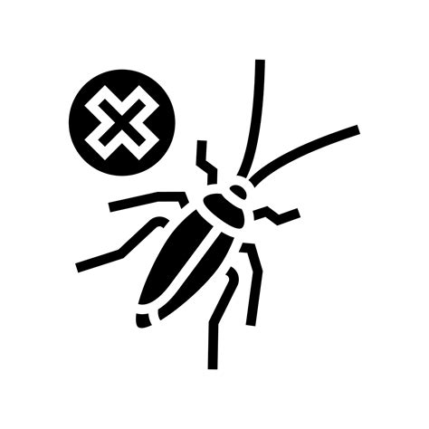 Cockroach Control Glyph Icon Vector Illustration 18781930 Vector Art At