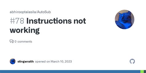 Instructions Not Working Issue Abhirooptalasila AutoSub GitHub