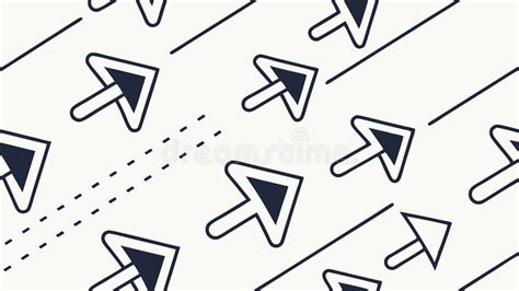 Arrow Cursor Dynamic Movement Pattern Vector Design Generative Ai Stock Vector Illustration