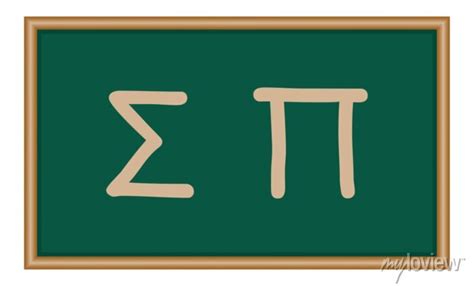 Sigma And Pi Symbol Summation And Product Notation Greek Alphabet