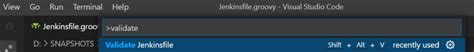 How To Validate Jenkinsfile Using Visual Studio Code