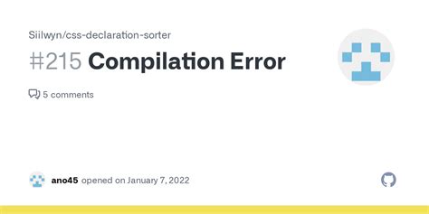 Compilation Error Issue 215 Siilwyn Css Declaration Sorter GitHub