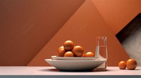 눈길을 사로잡는 기하학적인 음식 디자인의 놀라운 3d 렌더링 시각적인 효과를 위한 완벽한 배경 눈길 배경 놀라 배경 시각적 배경 이미지 Hd 눈길 놀라 시각적