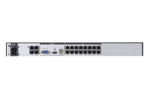 1 Local8 Remote Shared Access 16 Port Multi Interface Cat 5 Kvm Over Ip Switch Rcm816a Aten