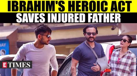 How Saif Ali Khans Son Ibrahim Ali Khan Came To His Rescue After