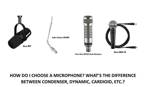 Cardioid Dynamic Microphone Vs Condenser At Fred Grant Blog