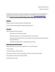 Human A P I Lab Exam I Study Guide Course Hero