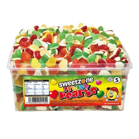 Köp Sweetzone Tubs Fruity Hearts 805g Hos Coopers Candy