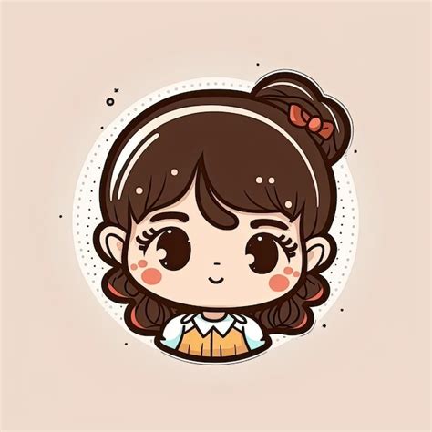 Premium Photo Small Girl With On Colorful Background Funny Cartoon