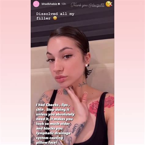 Bhad Bhabie Dissolved All Her Filler See Her Natural New Look Perez