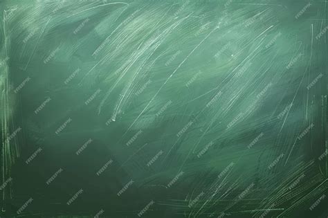 Green Chalkboard Texture Premium Ai Generated Image
