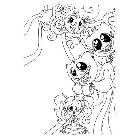 Поппи плейтайм картинки раскраски