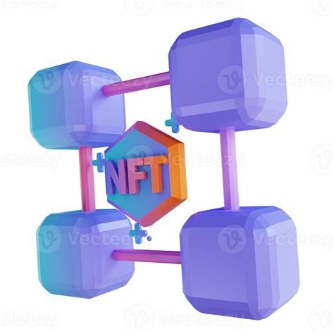 3d Illustration Blockchain Nft 11003192 Png