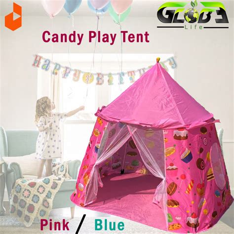 Devine Candy Play House Tent Pink And Blue Daraz Lk