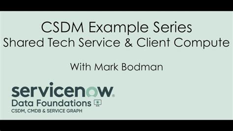 Mary Vanatta On Linkedin Csdm Example Series Shared Tech And Client Compute Services