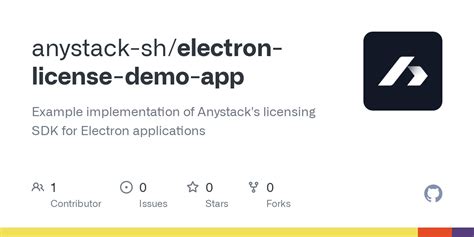 Github Anystack Sh Electron License Demo App Example Implementation Of Anystack S Licensing