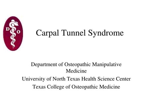 Ppt Carpal Tunnel Syndrome Powerpoint Presentation Free Download Id 4488102