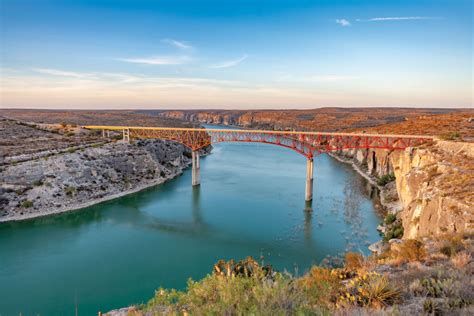 View The Scenic Southwest Texas Canyonlands From The Pecos River Bridge