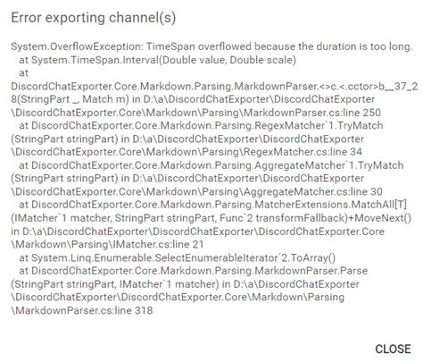 Markdown Timestamps Can Overflow And Cause Crash · Issue 681 · Tyrrrz