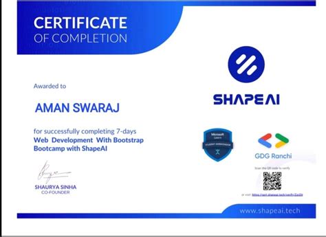 aman swaraj on linkedin bootcamp bootcamp2021 bootstrap shapeai