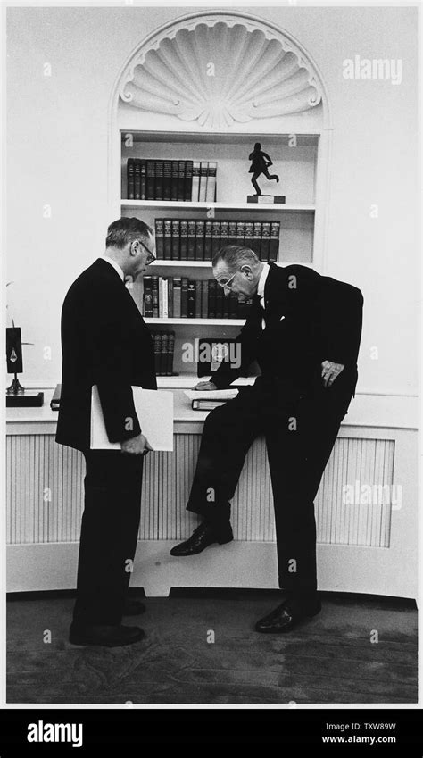 Advisors Robert Komer And President Lyndon B Johnson Scope And Content Location White House