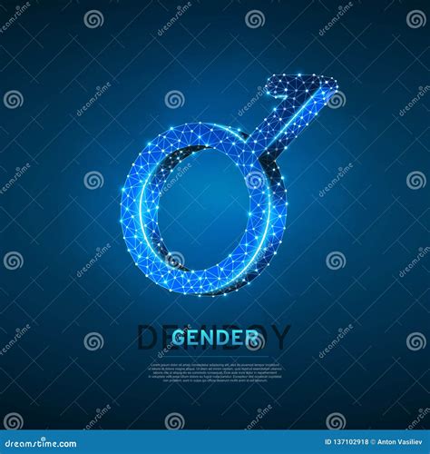 Demibabe Symbol Wireframe Digital D Illustration Low Poly Non Binary Sexuality Abstract