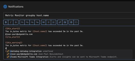 Monitor Notifications Edge Delta Documentation