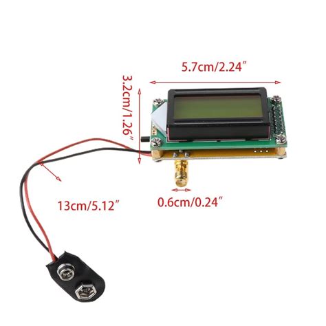 High Accuracy 500mhz Frequency Counter Rf Meter Module Tester Measurement Module Lcd Display