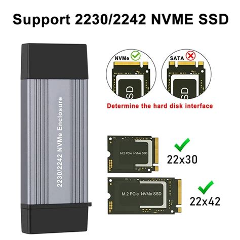 For Nvme Ssd Case M2 Adapter Nvme External Enclosure Pcie Nvme Mmb