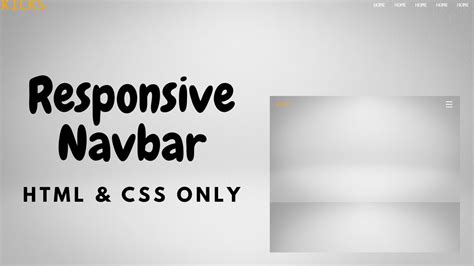 How To Create A Responsive Navbar Html And Css Only Follow Long Simple