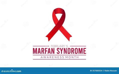 Marfan Syndrome Awareness Month Genetic Helix Icons And Blue Ribbons Stock Photo