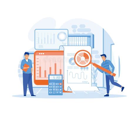 Audit Concept Business Operation Research And Analysis Stock Vector