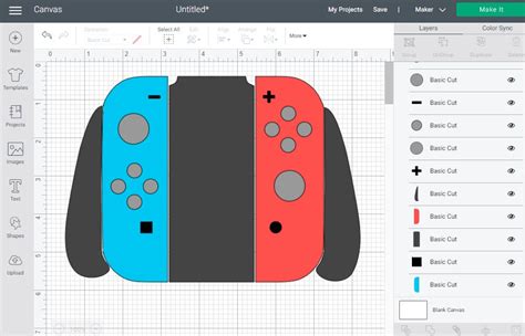 Nintendo Switch Controller Svg Dxf Png Cricut Layered Etsy
