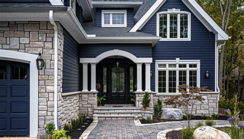 What Color Trim Goes With Dark Blue Siding Northern Feeling