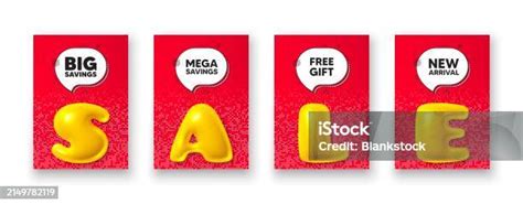 큰 비용 절감 태그 특별 제공 가격 표시 3d 판매 텍스트가 있는 포스터 템플릿입니다 벡터 3차원 형태에 대한 스톡 벡터 아트 및 기타 이미지 Istock