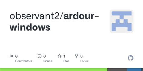 GitHub Observant2 Ardour Windows